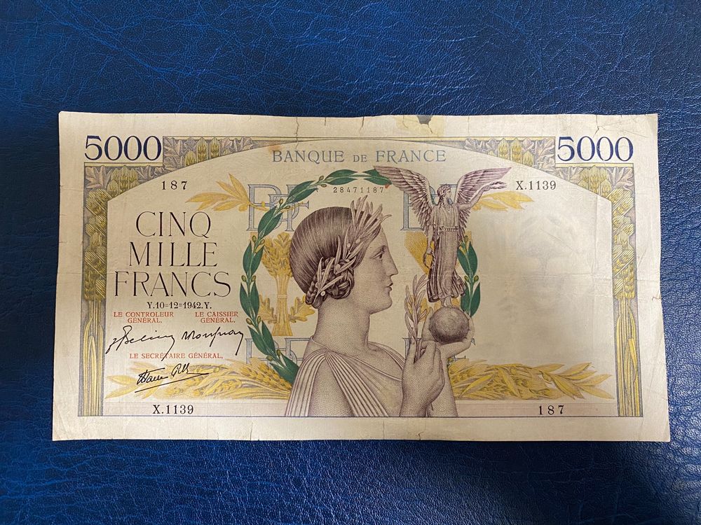 5000 francs 1942 (Gebraucht) in Dällikon für CHF 35 – mit Lieferung auf ...