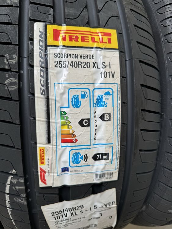 Neu 4x Reifen Pirelli Scorpion Verde XL s-i, 255/40 R20 101V (Neu und originalverpackt) in ...
