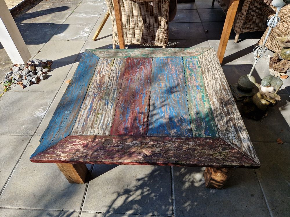 Alter Holztisch aus Schiffsplanken (Bali) (Gebraucht) in Teufenthal AG ...