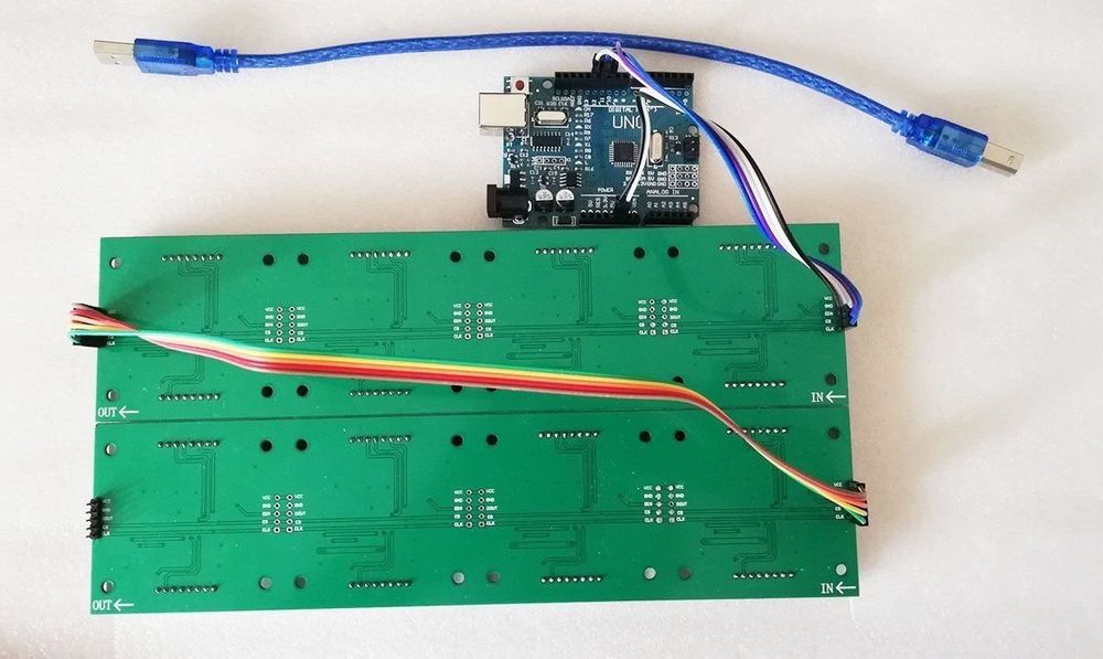 64x8 oder 32x16 LED Matrix Display mit Arduino - ROT | Acheter sur Ricardo