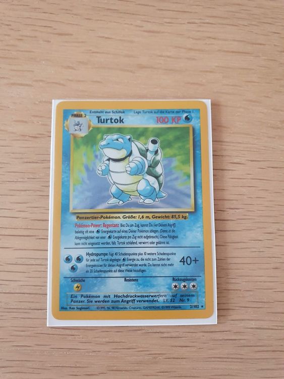 Pokemonkarte Turtok 1999 | Kaufen auf Ricardo