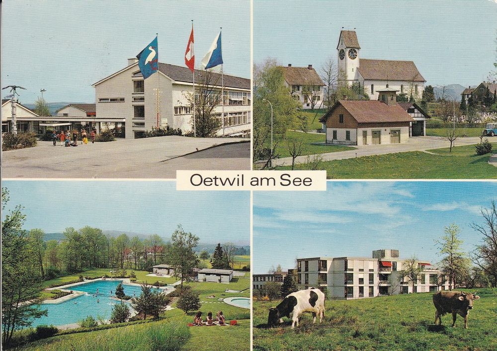 Oetwil am See - 4-teilige Farbkarte. 1978 (Gebraucht) in Schlieren für CHF 3 – mit Lieferung auf ...
