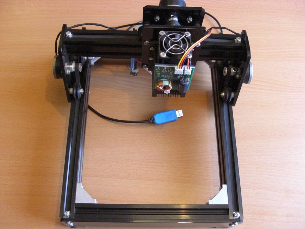 DIY Mini-Lasergravurmaschine 10W Laser 14x20cm für Metallmar (Gebraucht ...