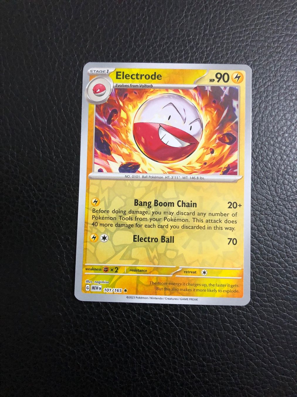 Scarlet & Violet 151 - Electrode rare reverse 101/165 Ab 1 (Gebraucht) in Paradiso für CHF 1 ...