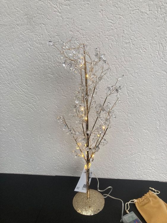LED Glasperlen Baum, ca. 45 cm Höhe, Timer Funktion (Neu und ...