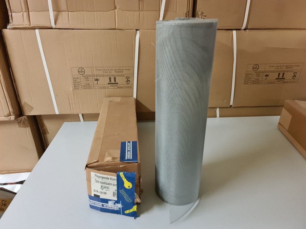 neues Fliegengewebe Netz Alu 25mx50cm ab 1.- (Neu (gemäss Beschreibung ...