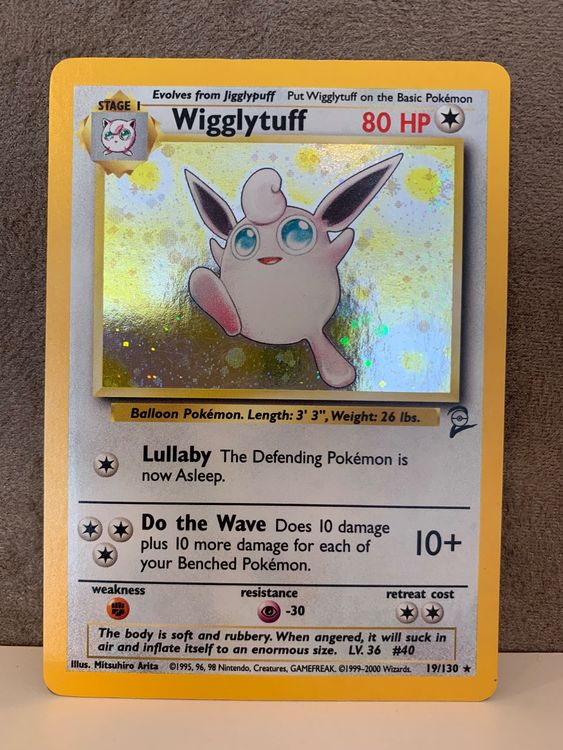 Wigglytuff Holo ENG Base Set 2 Pokemon 19/130 (Gebraucht) in Fislisbach ...