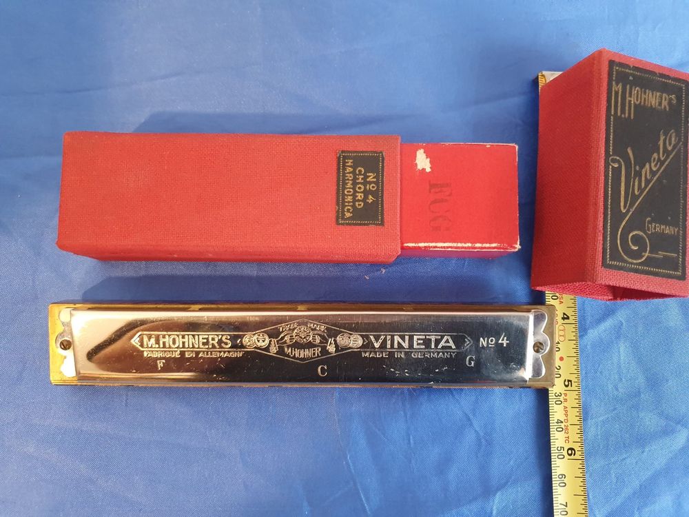 Hohner Vineta Mundharmonika Nr.4 Akkord Instrument (Gebraucht) in ...