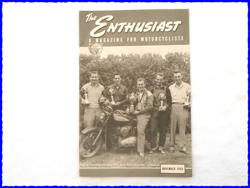 The ENTHUSIAST - November 1953 - Harley Davidson Magazin (Gebraucht) in ...
