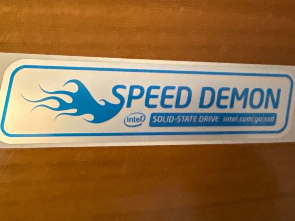 Intel Speed Demon SSD Aufkleber Sticker | Kaufen auf Ricardo