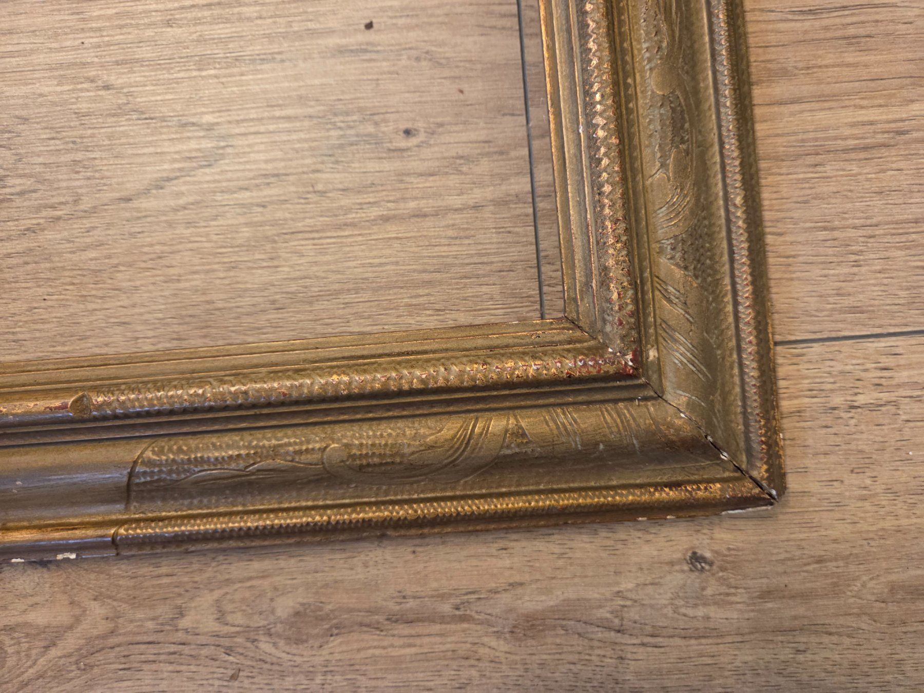 cadre 1920-1930 en bronze coins gravés 62.5x51 cm (D'occasion) à ...