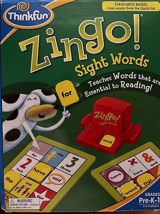 Thinkfun Zingo Sight Words English game | Kaufen auf Ricardo