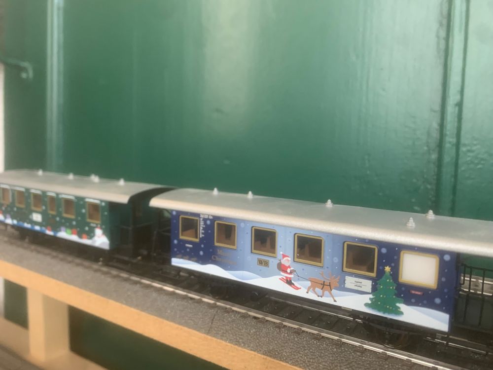 Märklin HO 48420 + 48421 wagon de Noël Weichnachtswagen (Gebraucht) in ...