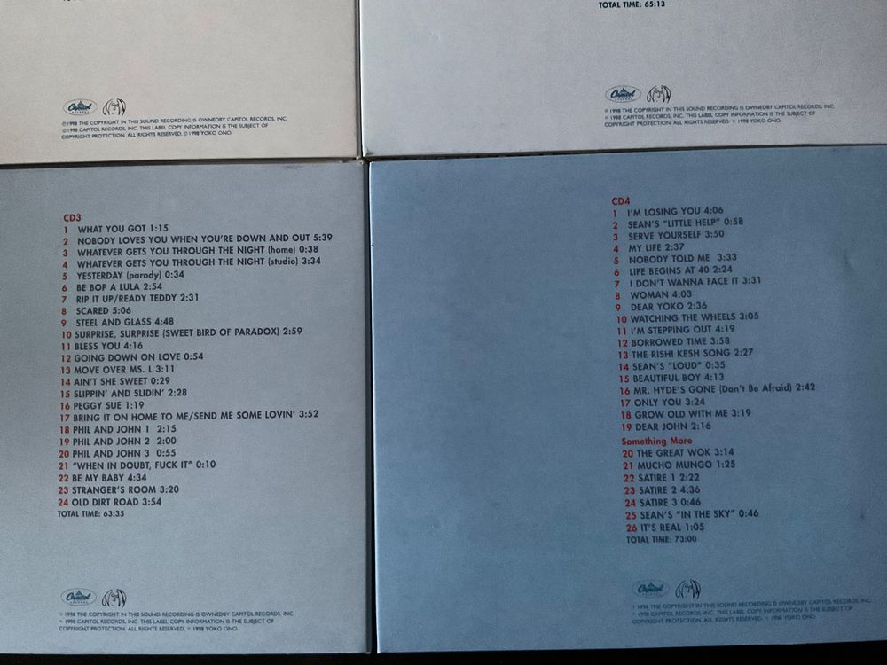 John Lennon Anthology 4 CD box (Gebraucht) in Delémont für CHF 25 – mit Lieferung auf Ricardo kaufen