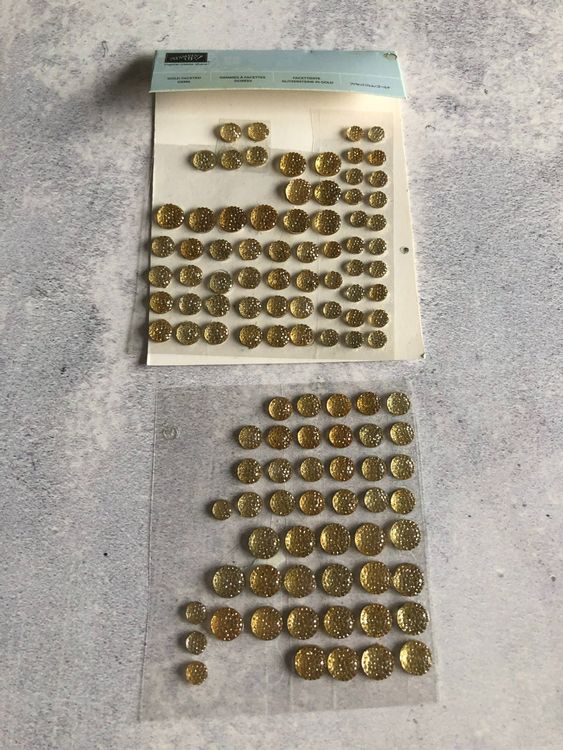 Facettierte Glitzersteine Gold - Stampin Up A (Gebraucht) in Neukirch ...