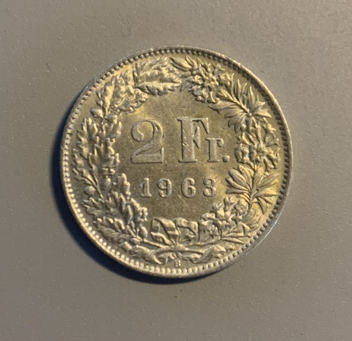 1963 Münze 2 Franken Silber | Kaufen auf Ricardo