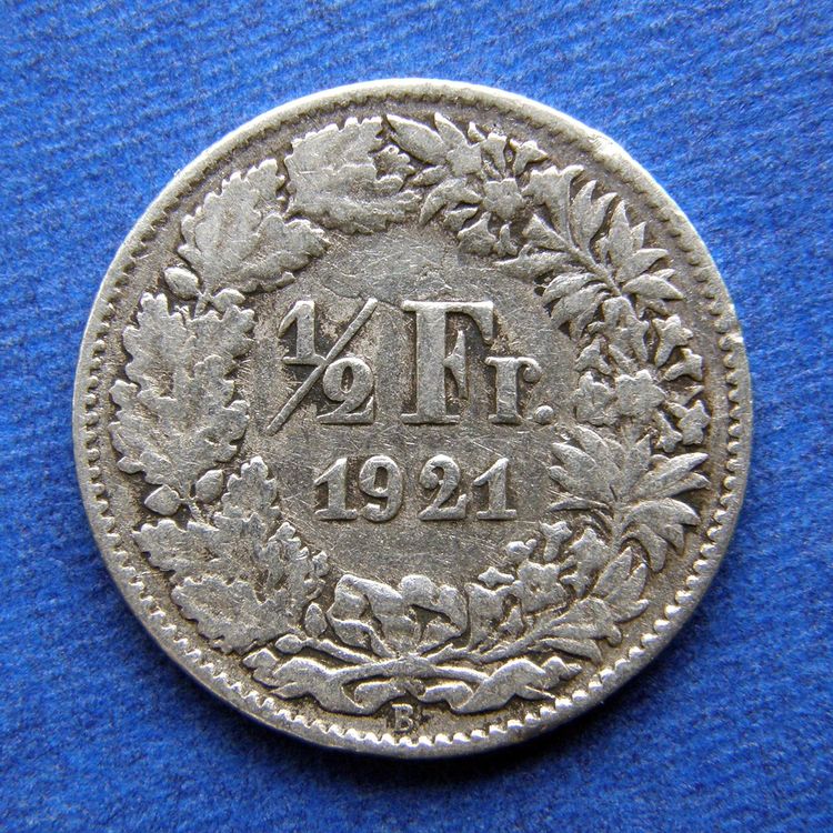 original 50 RAPPEN 1921 (Gebraucht) in Lohn-Ammannsegg für CHF 1 – mit Lieferung auf Ricardo kaufen