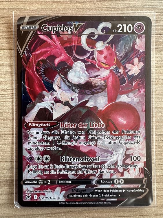 Cupidos V Full Art 18/30 Holo Pokemon Karte (Neu (gemäss Beschreibung ...