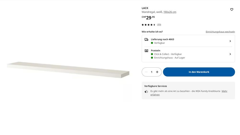 Schãne Ikea Lack Wandregal Weiãÿ 190 Cm Bilder