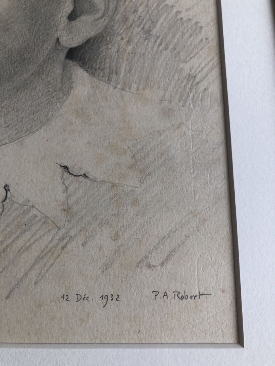 Beau portrait de Paul André Robert dédié à son père 1912 (Gebraucht) in ...