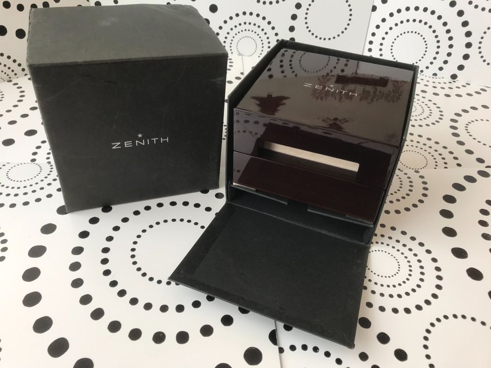 ZENITH ORIGINAL - WATCH BOX ECRIN SCHACHTEL - WOOD !!! (Gebraucht) in ...