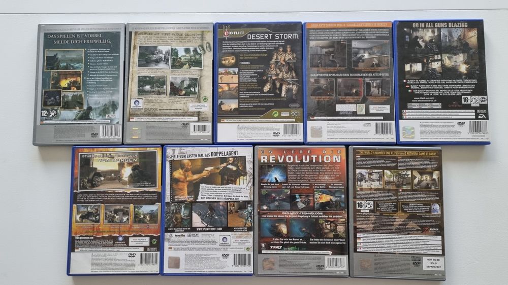 PS2 Playstation 2 Spiele 9 Stück Shooterspielen (Gebraucht) in ...
