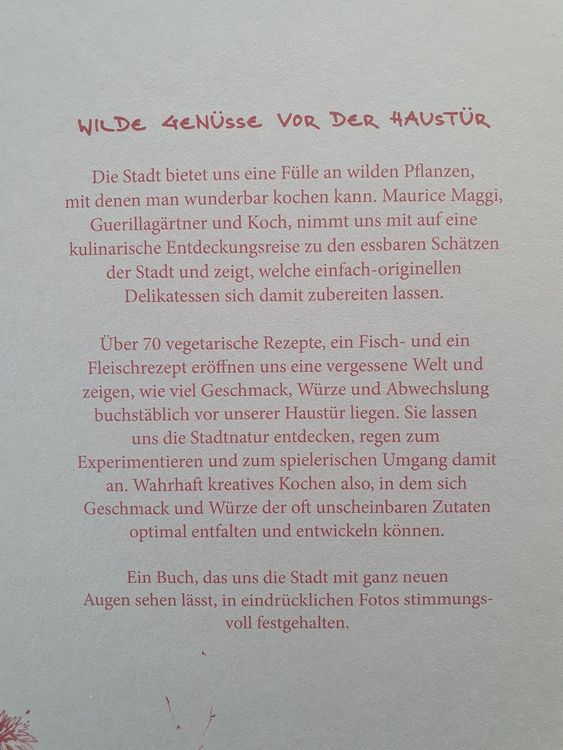 Essbare Stadt, Maurice Maggi, mit Rezepten | Kaufen auf Ricardo