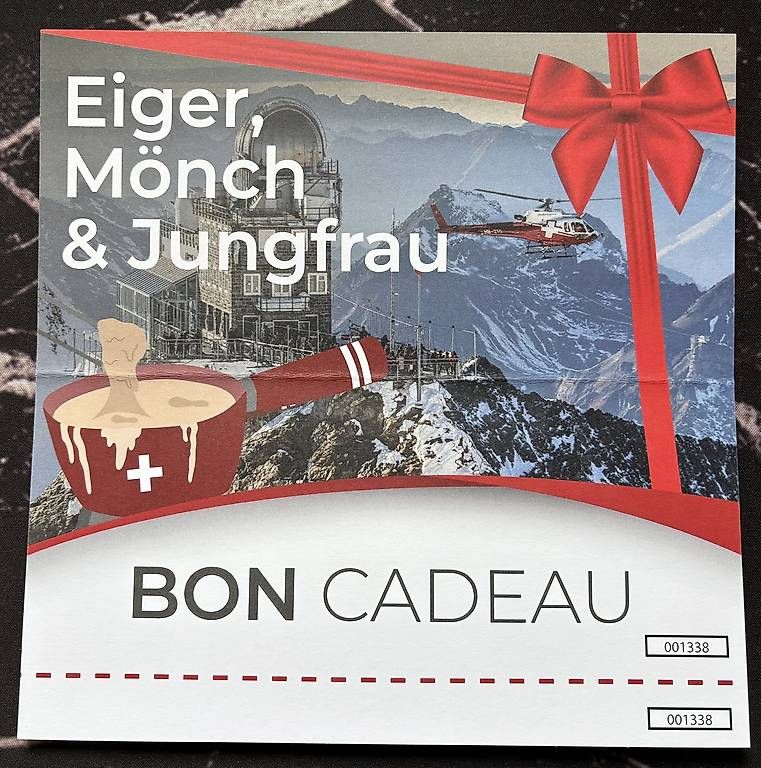 Bon cadeau pour un vol en hélicoptère et fondue (Neu (gemäss ...