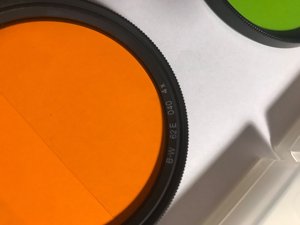3er-Set B+W Schwarz-Weiss-Filter gelb/orange/grün 62mm | Kaufen auf Ricardo