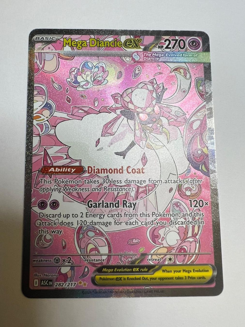 Mega Diancie EX SIR 282/217 Ascended Heroes EN aus Godpack (Gebraucht ...