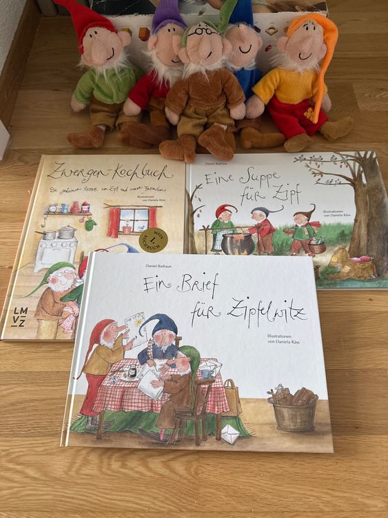 Zipf, Zapf, Zepf, Zupf & Zipfelwitz – Zwergen-Set mit Bücher (Gebraucht ...