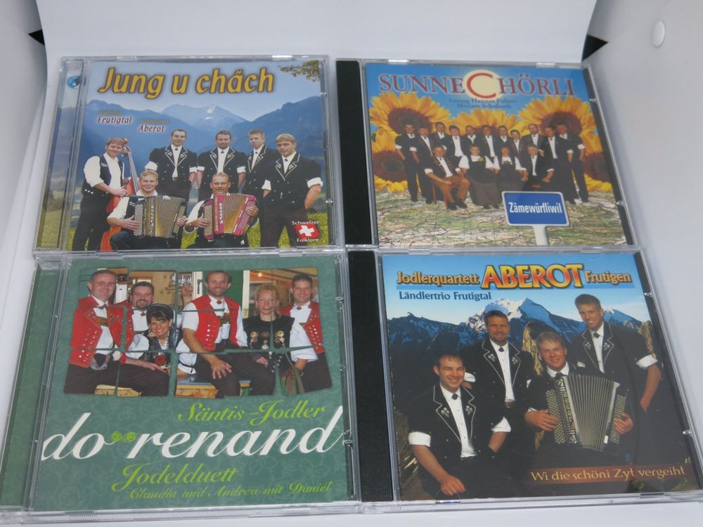 4 CDs: Jodlerquartett Aberot, Sunne Chörli, Säntis Jodler (Gebraucht ...