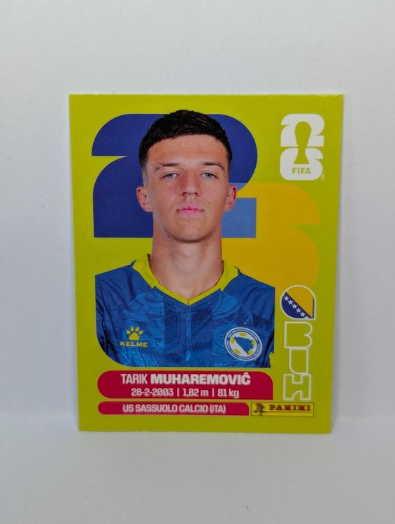 Panini WM 2026 - BIH 5 -Tarik MUHAREMOVIC BOSNIA HERZEGOVINA (Neu ...