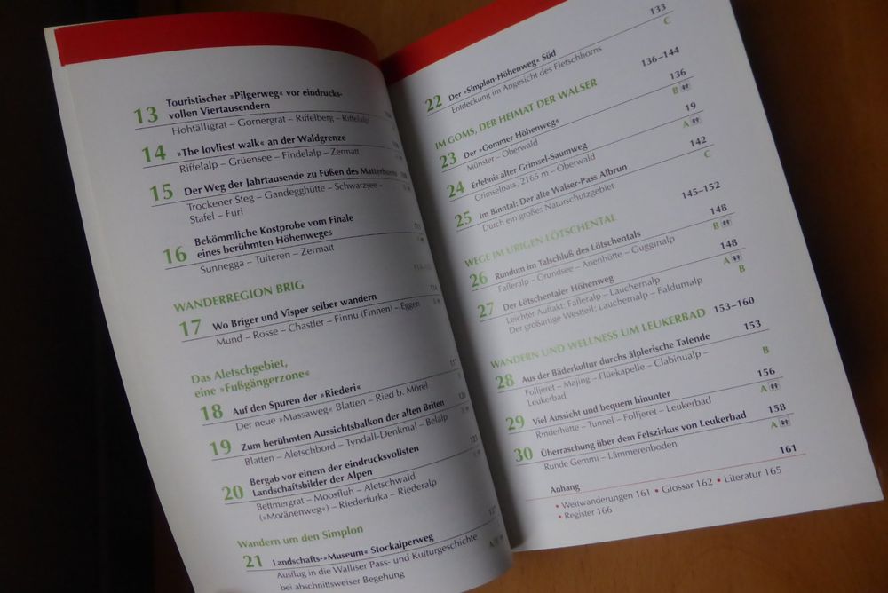 Wandern - Oberwallis Die 30 schönsten Wanderungen mit Karte (Neu (gemäss Beschreibung)) in ...