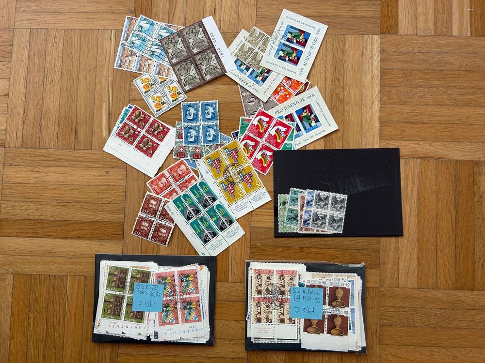 Riesige Viererblock-Sammlung, verteilt auf 4 Auktionen, 4/4 (Gebraucht) in Romanshorn für CHF 30 ...