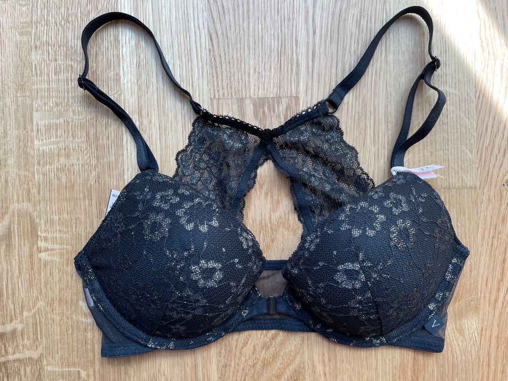 Victoria’s Secret Front Close Push Up Racerback Bra 70C NEW (Neu und ...