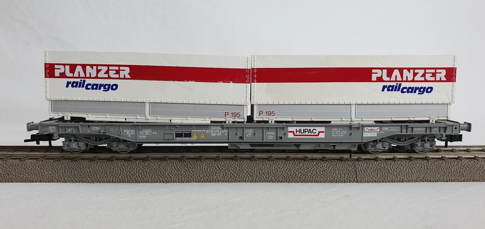 Roco XXXX SBB Hupac Taschenwagen "Planzer rail cargo" (Gebraucht) in ...