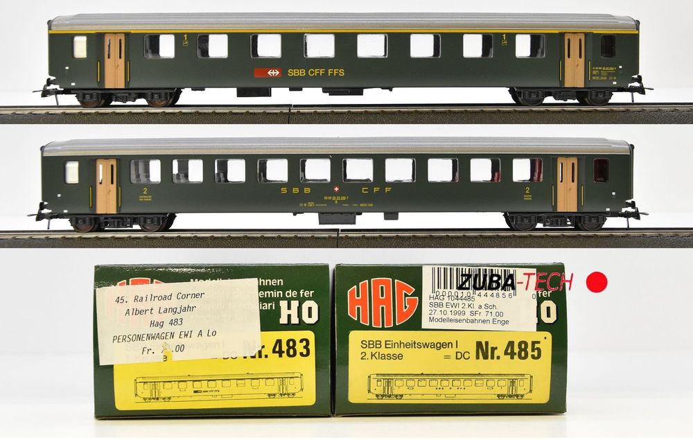 HAG 2x EW I Personenwagen der SBB H0 GS mit OVP | Kaufen auf Ricardo