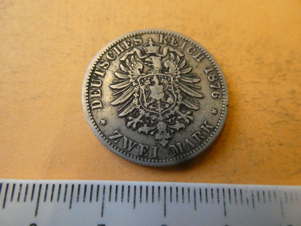 Preussen 1876 B, 2 Mark - Silber .900 10.96 g (Gebraucht) in ...