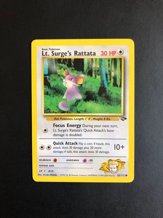 Gym Challenge Lt. Surge’s Rattata 85/132 Ab 1 (Gebraucht) in für CHF 2 ...