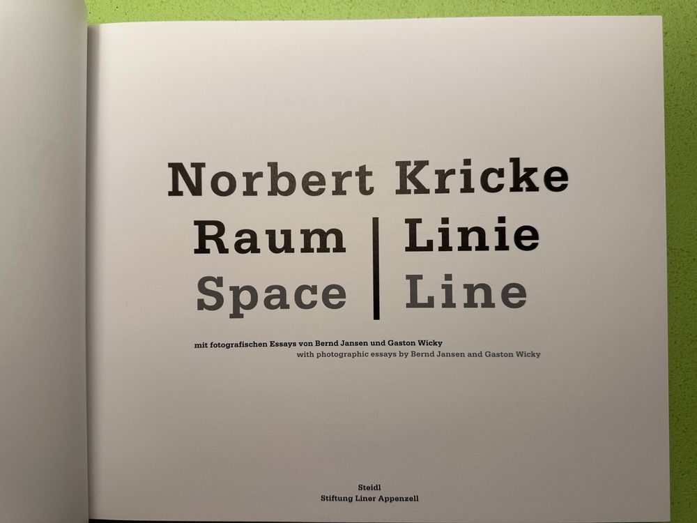 Roland Scotti (Ed.): Norbert Kricke. Raum Linie. Space Line (Gebraucht ...
