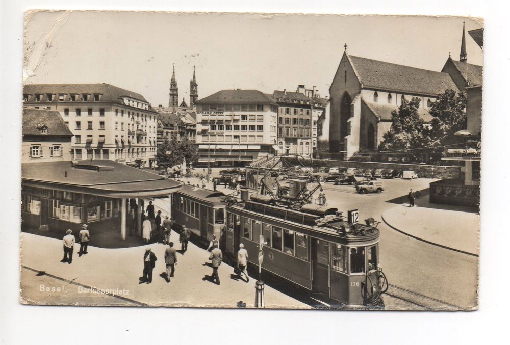 BASEL Barfüsserplatz, Tram (Gebraucht) in Jona für CHF 7.9 – mit Lieferung auf Ricardo kaufen