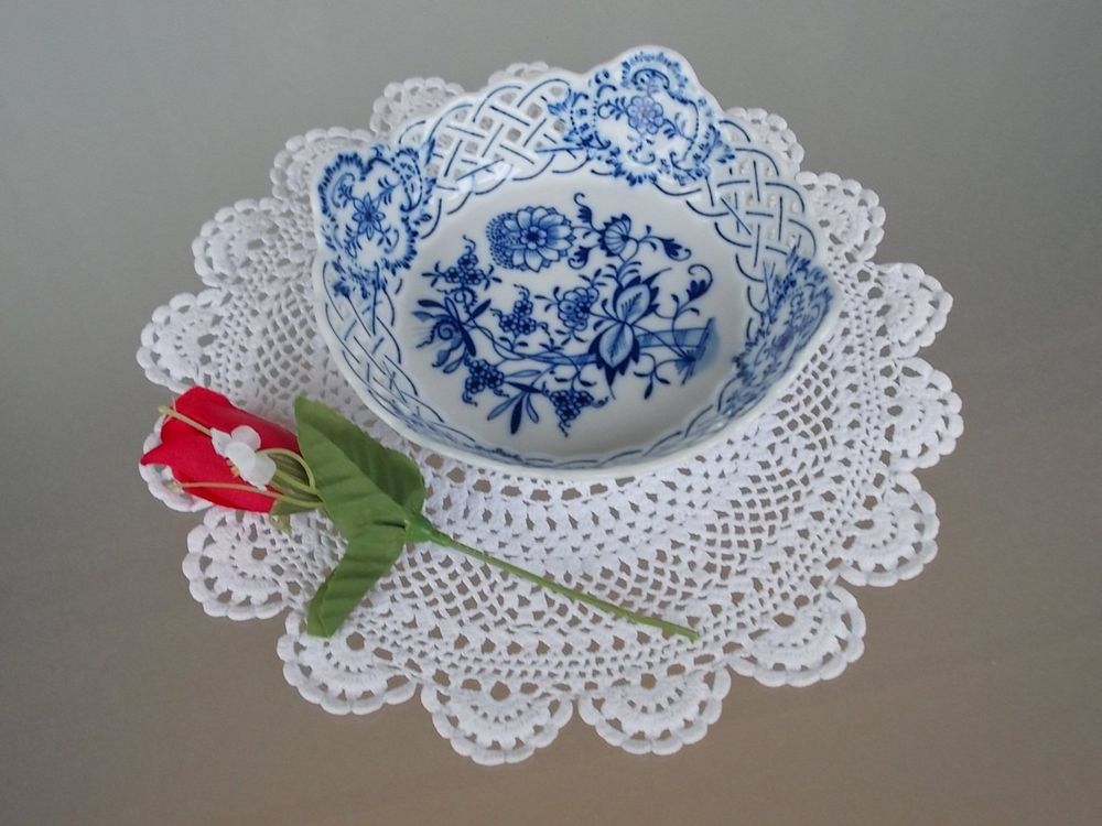 Meissen Porzellan *Zwiebelmuster-Schale* E.Treicher Design. (Gebraucht ...