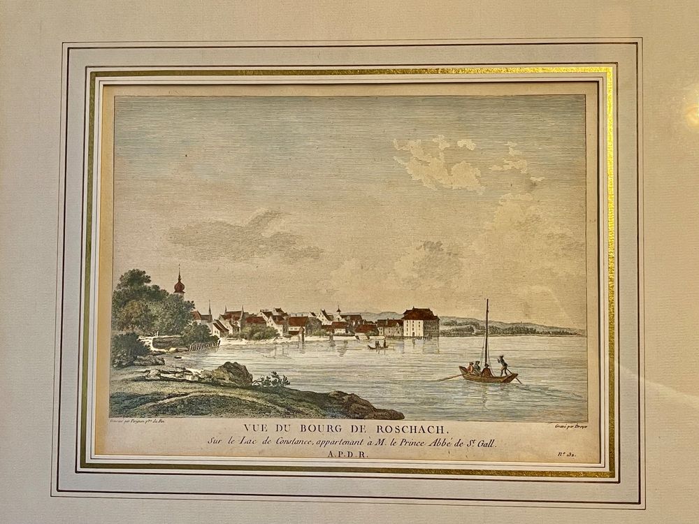 Kupferstich Rorschach auf Kornhaus um 1780 | Kaufen auf Ricardo