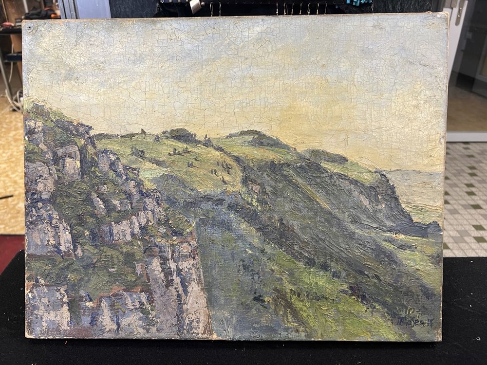 HUILE SUR TOILE SIGNÉE MAX MOSER(1880-1965)datée 1927 (Gebraucht) in ...