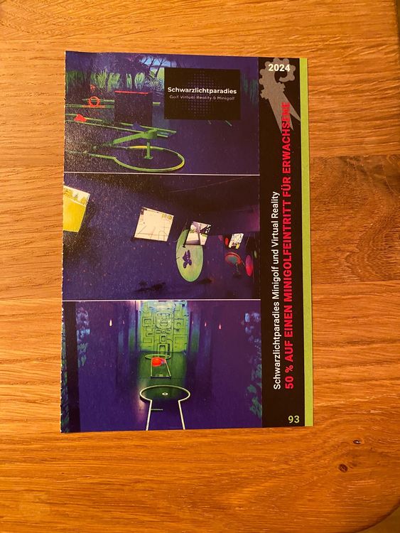 50% auf Minigolfeintritt (Neu (gemäss Beschreibung)) in Liestal für CHF 1 – mit Lieferung auf ...