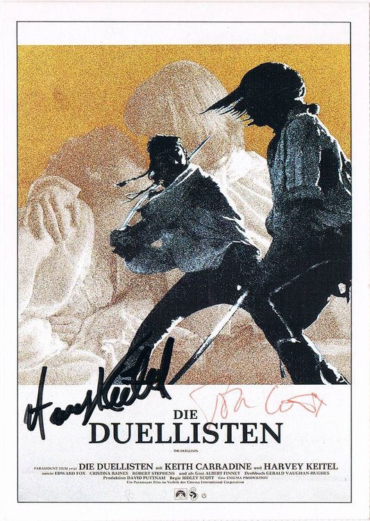 Harvey Keitel 1939- & Tom Conti 1941- Autogramm signiert (Gebraucht) in ...