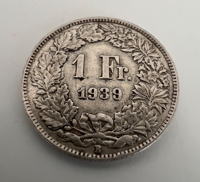 1 Franken 1939, Silber | Kaufen auf Ricardo