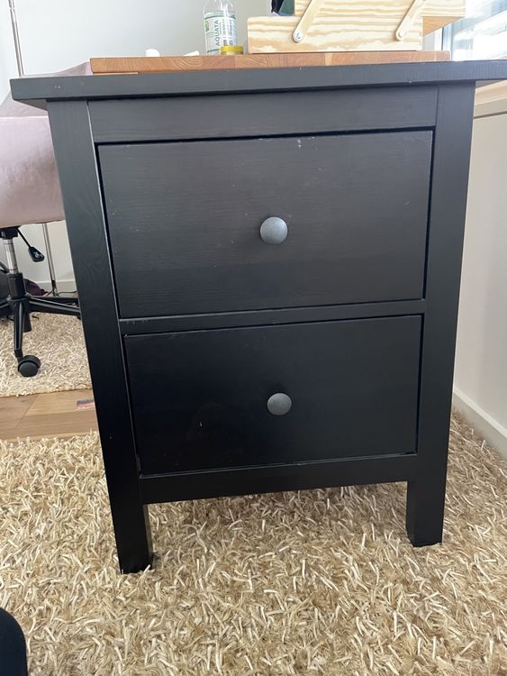 IKEA Hemnes Nachttisch schwarz braun (Gebraucht) in Meilen für CHF 25 – nur Abholung auf Ricardo ...