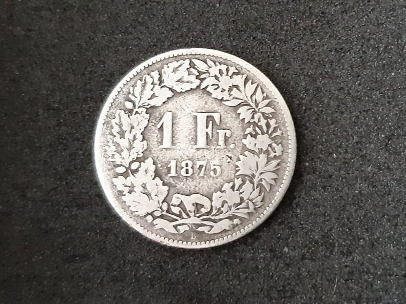 Schweizer Münze 1 Franken 1875 (Gebraucht) in Thun für CHF 14 – mit Lieferung auf Ricardo kaufen